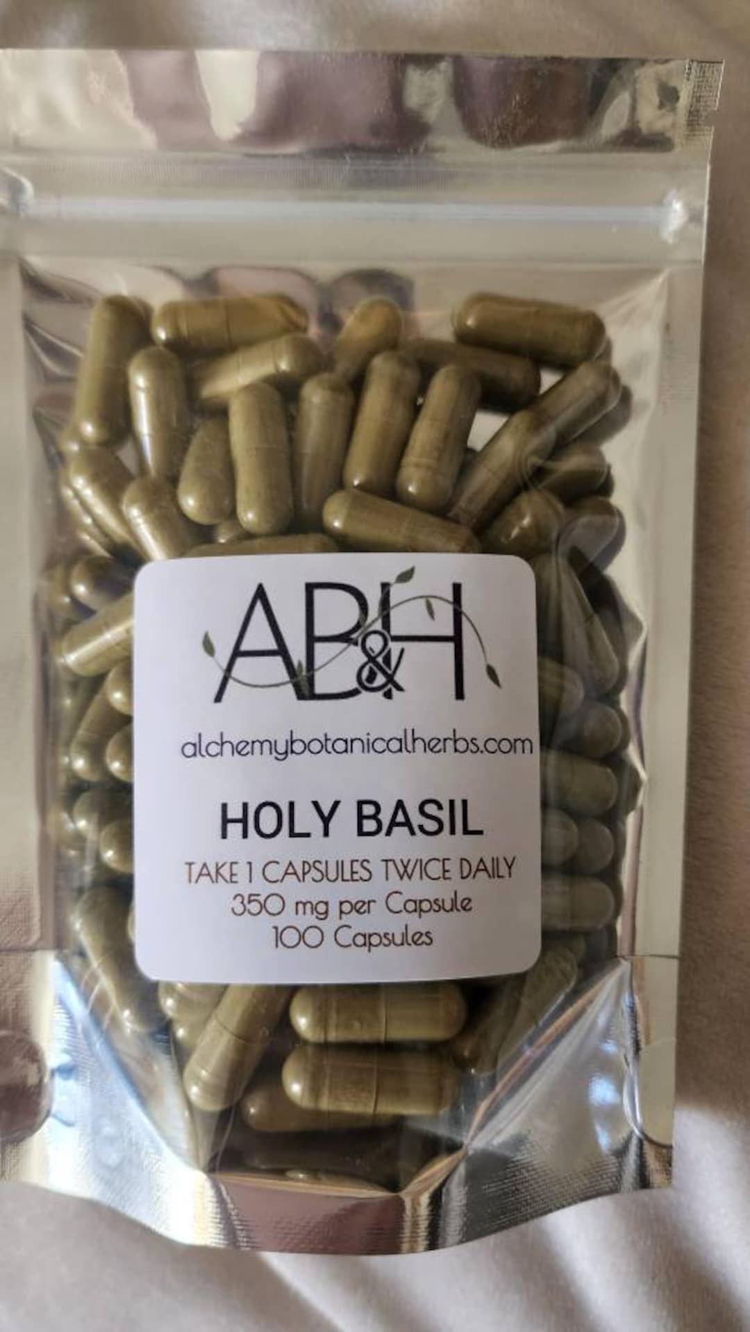 Holy Basil Capsules 350 Mg 100 Capsules - Etsy