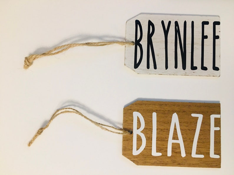 Personalized Rae Dunn Inspired Gift Tags / Stocking Tags / Christmas ...