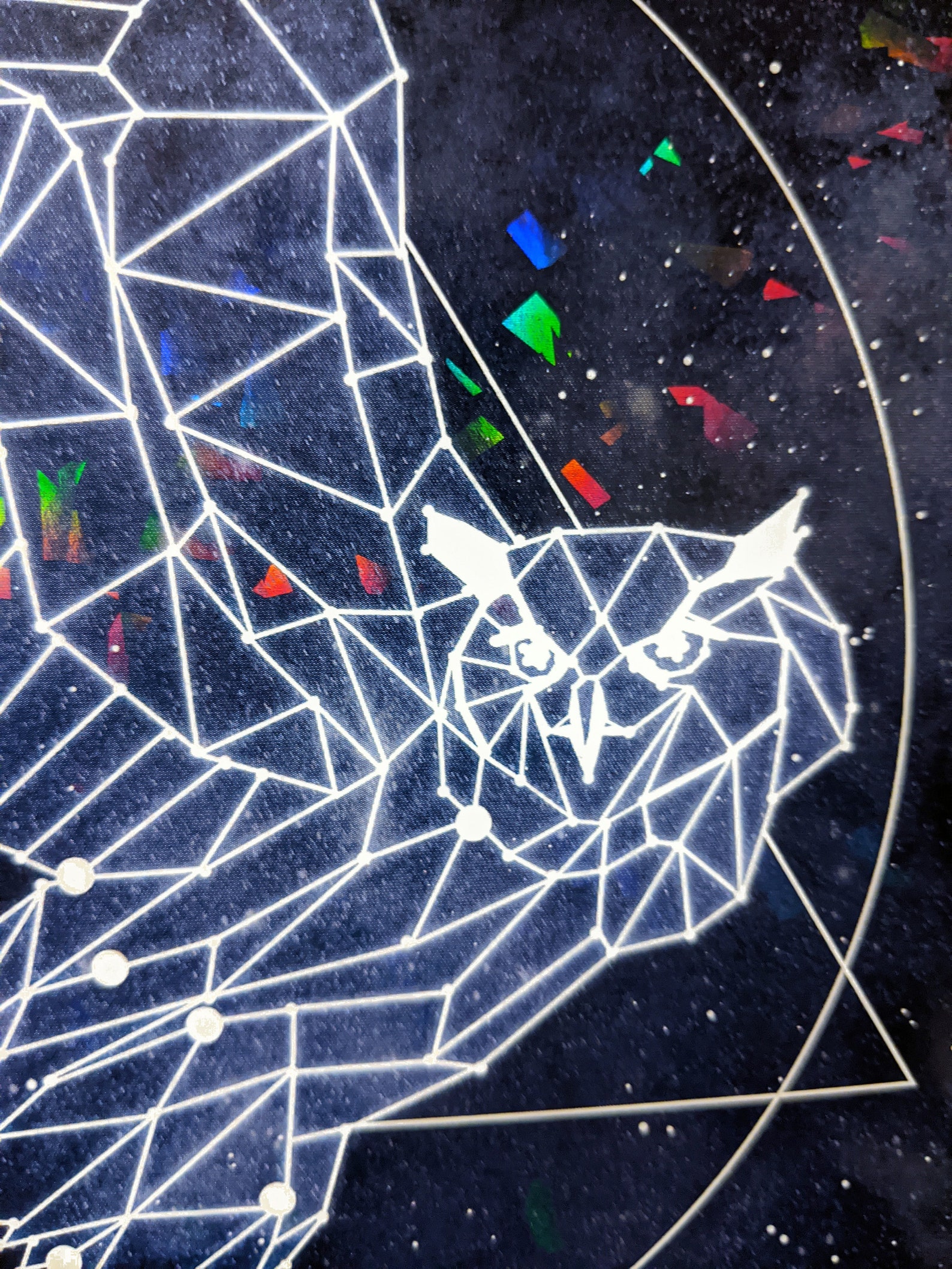 Owl Constellation Starry Holo Print 8.5x11 - Etsy UK