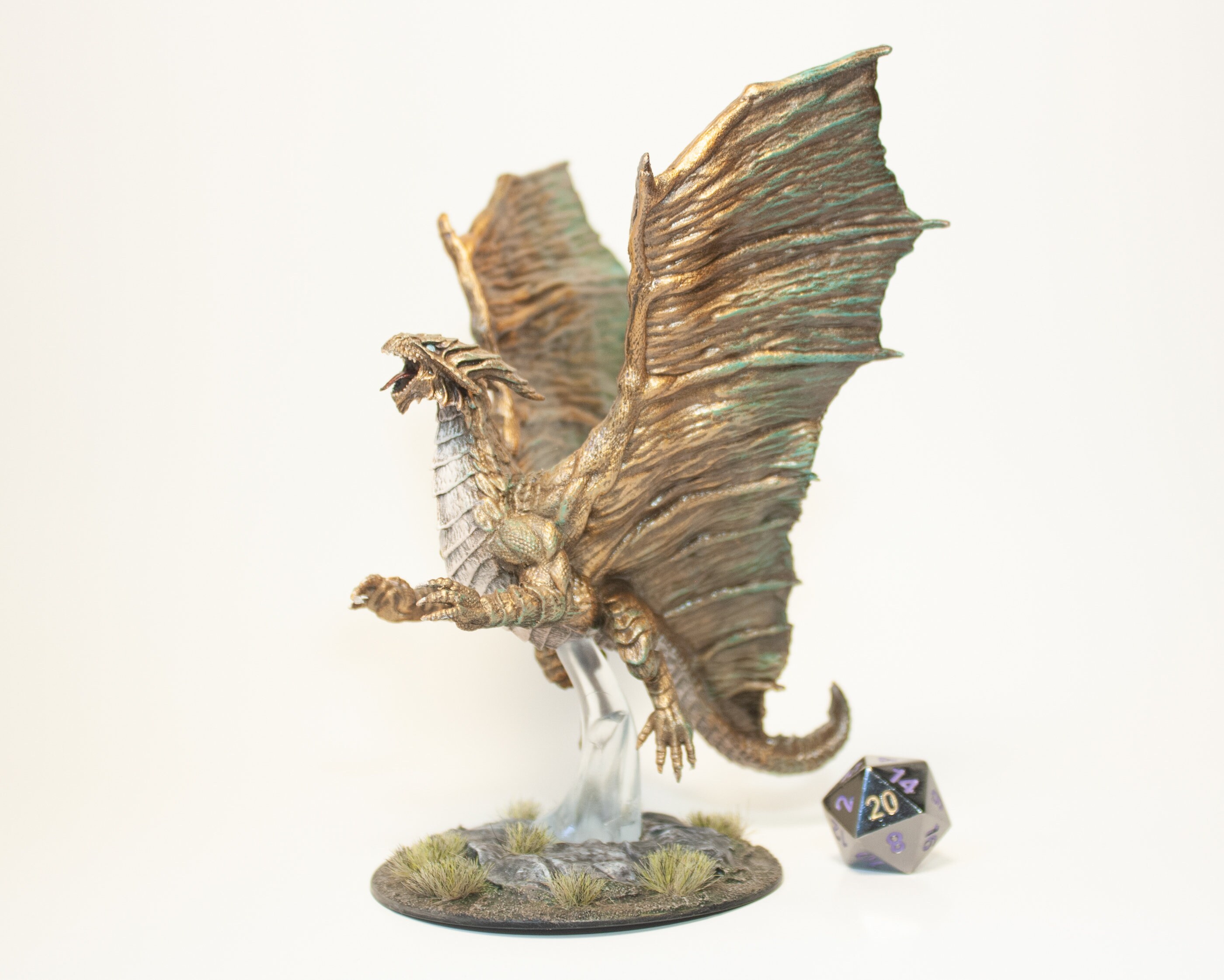 Young Copper Dragon Painted D&D Mini High Quality - Etsy