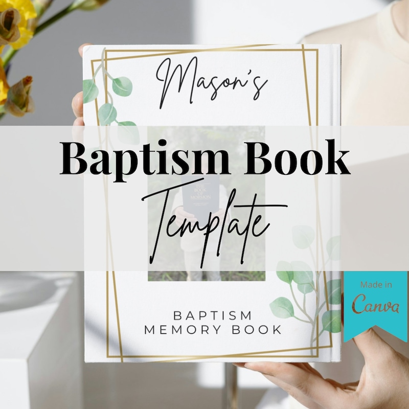 Lds Baptism Memory Book - Etsy