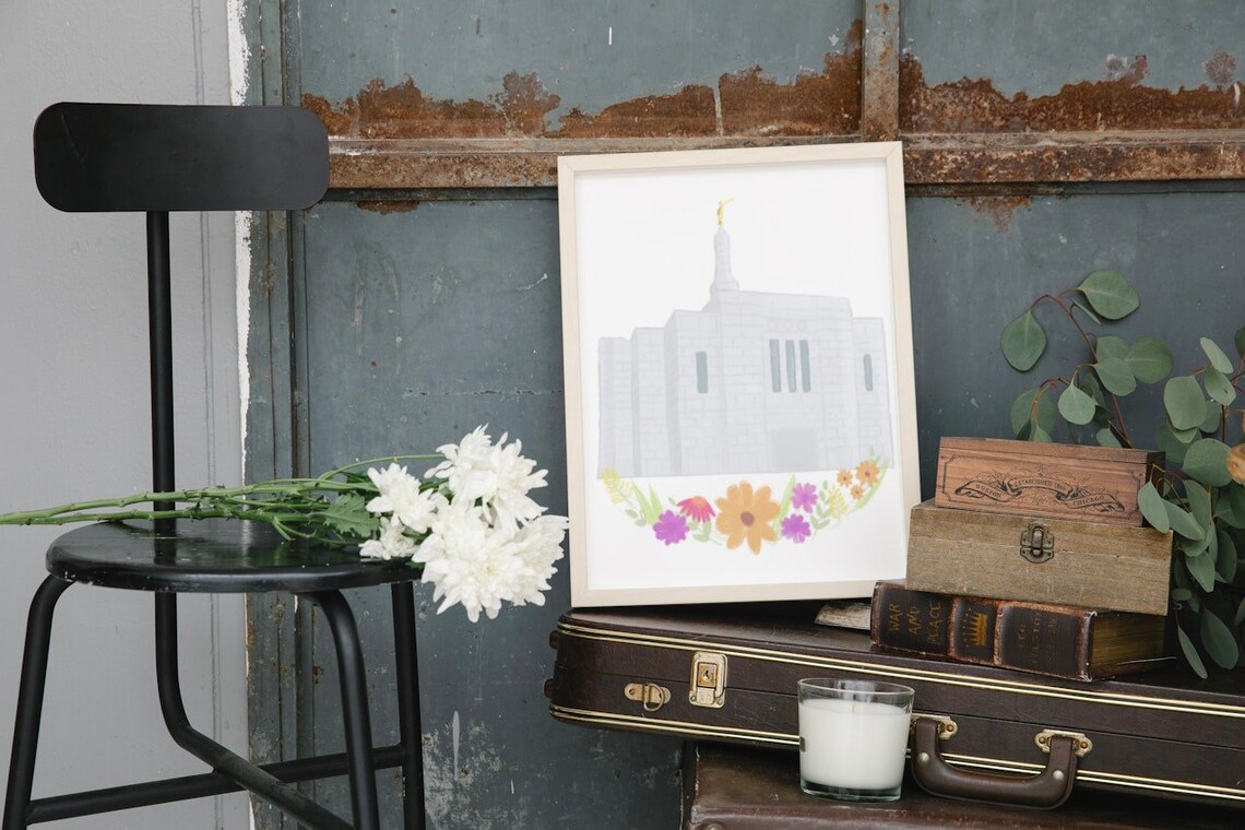 Winter Quarters Temple Digital Watercolor | LDS Winter Quarters ...