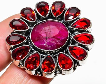 Kashmir Ruby Ring - Etsy
