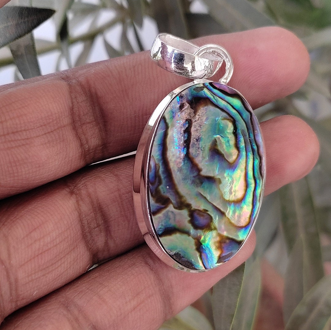 Abalone Pendant Necklace, Abalone Tree of Life Necklace, Abalone ...