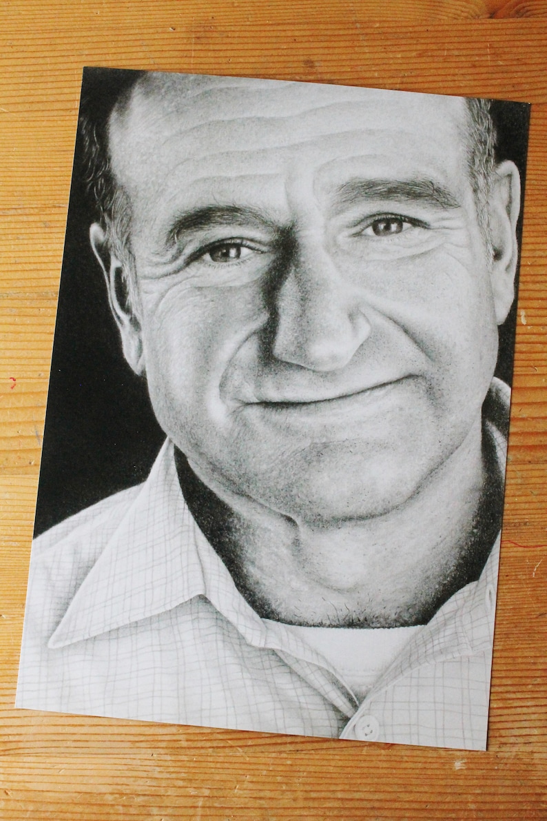Robin Williams Art Print, Limited Edition A4 Art Print, Portrait ...