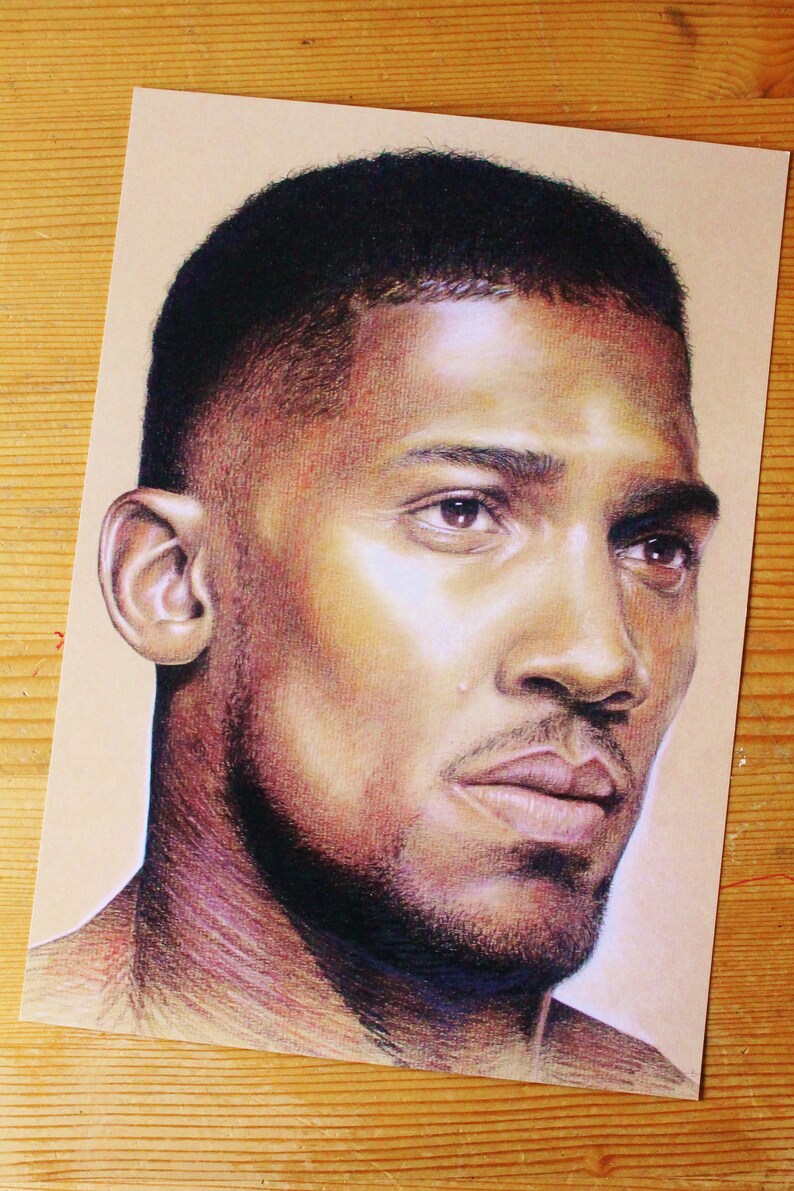 Anthony Joshua Art Print, Limited Edition A4 Art Print, Portrait ...