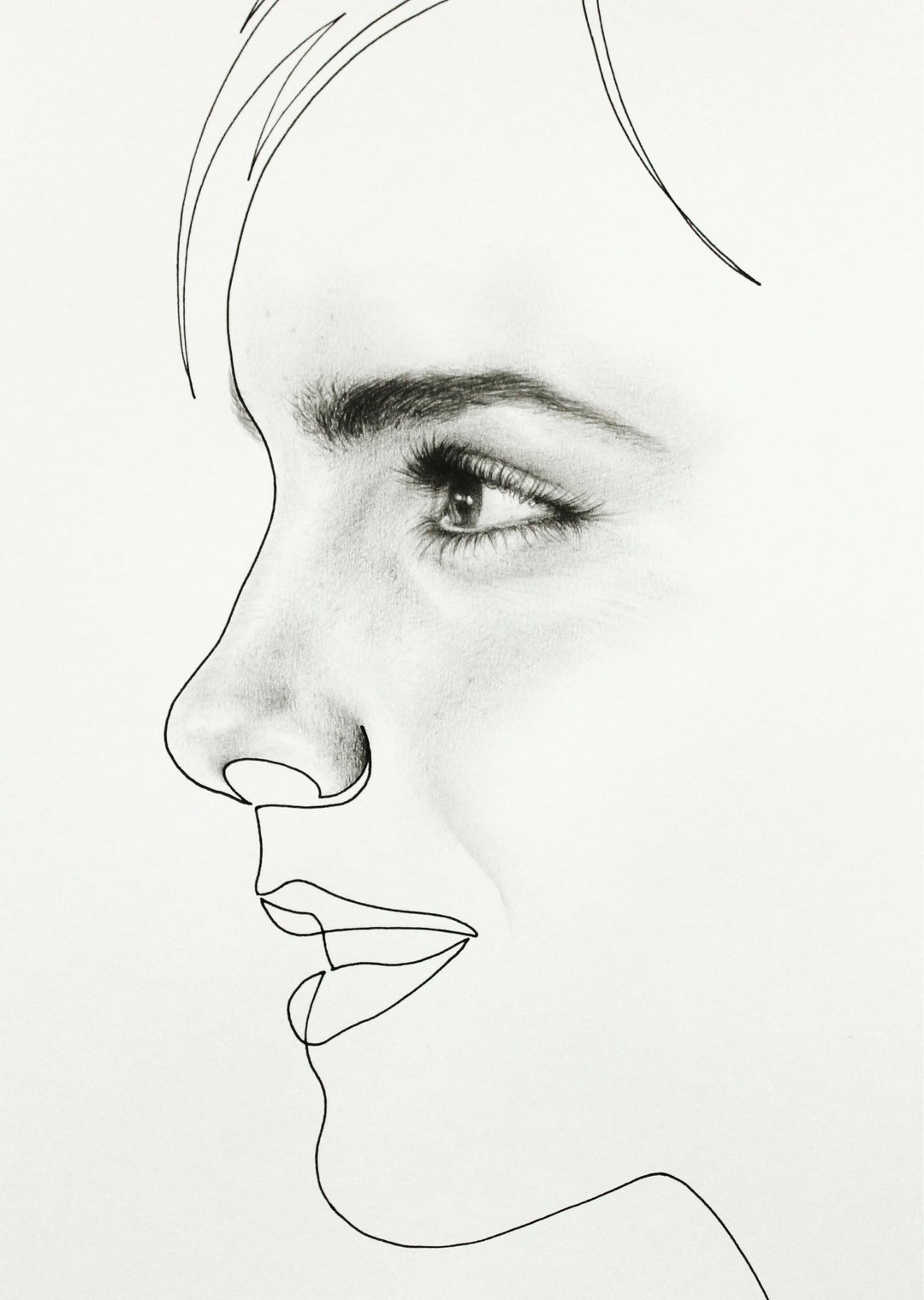 Emma Watson Art Print, Limited Edition A4 Print, Portrait Artwork ...
