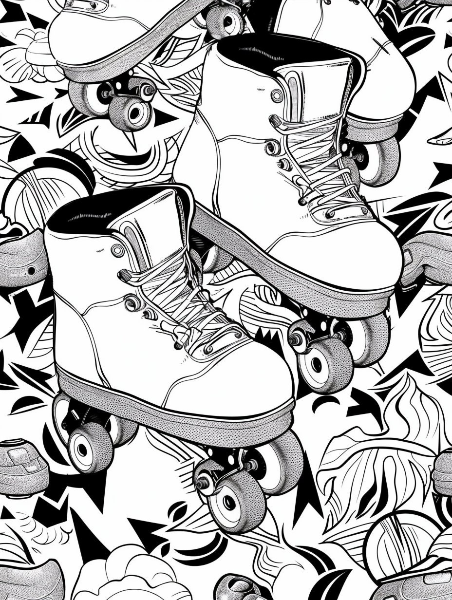 Retro Coloring Pages for Adults - 25, 90s Nostalgia Designs, 90s ...