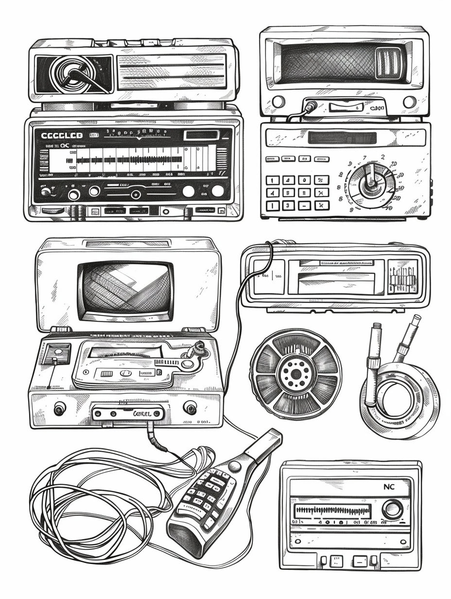 Retro Coloring Pages for Adults 25, 90s Nostalgia Designs, 90s ...