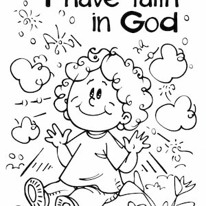 Christian Coloring Pages - 30, Printable Bible Verses for Sunday School ...