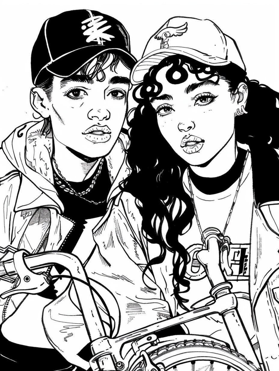 Retro Coloring Pages for Adults 25, 90s Nostalgia Designs, 90s ...