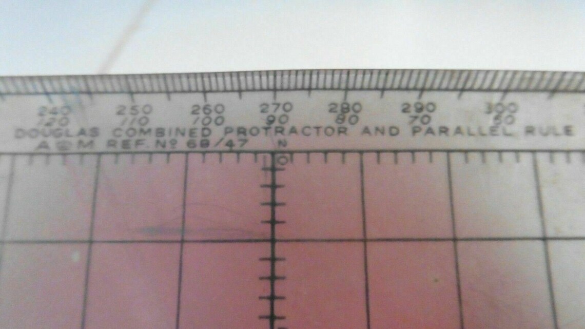 Douglas Combined Protractor & Parallel Rule Air Ministry Ref. 6B/47 - Etsy
