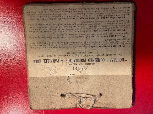 Douglas Combined Protractor & Parallel Rule Air Ministry Ref. 6B/47 - Etsy