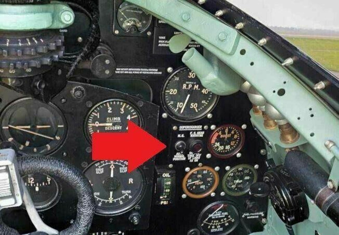 WW2 Early Spitfire Supercharger Switch - Etsy