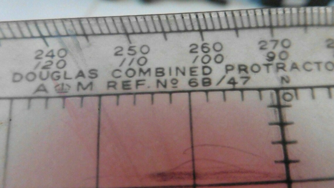 Douglas Combined Protractor & Parallel Rule Air Ministry Ref. 6B/47 - Etsy
