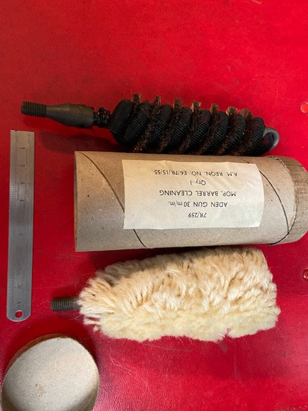 RAF Hawker Hunter Aden Cannon Barrel Cleaning Kit Air Ministry Ref. 7R ...