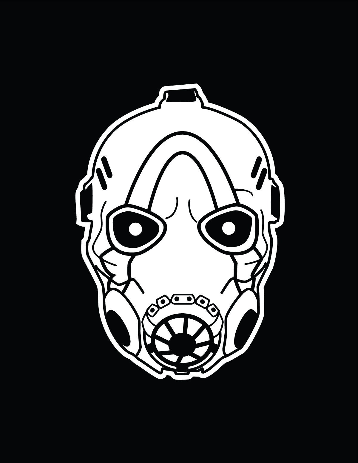 Borderlands 3 Mask Decal - Etsy
