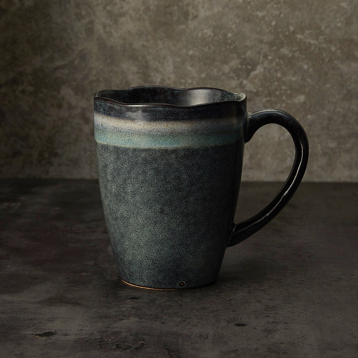 Wave Coffee Cupceramic Coffee Mugpersonalized Mugpottery - Etsy