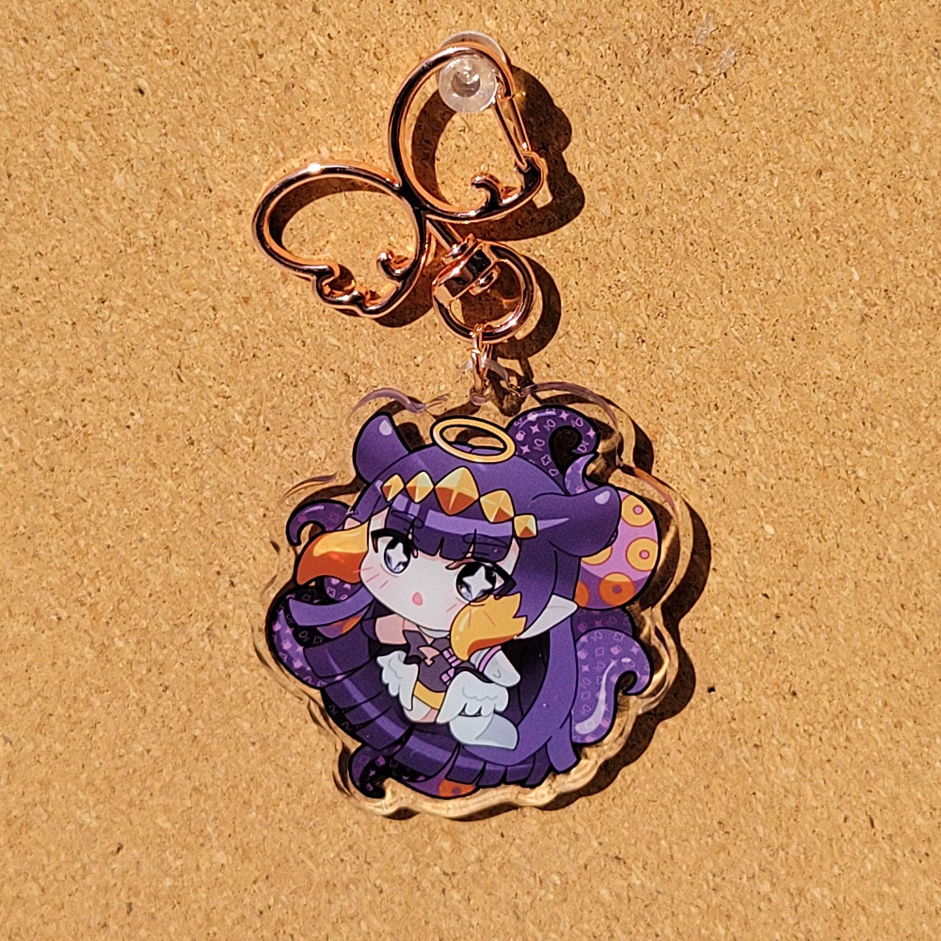 Vtuber Keychains (ft. Calliope Mori, Ninomae Ina'nis, Sameko Saba ...