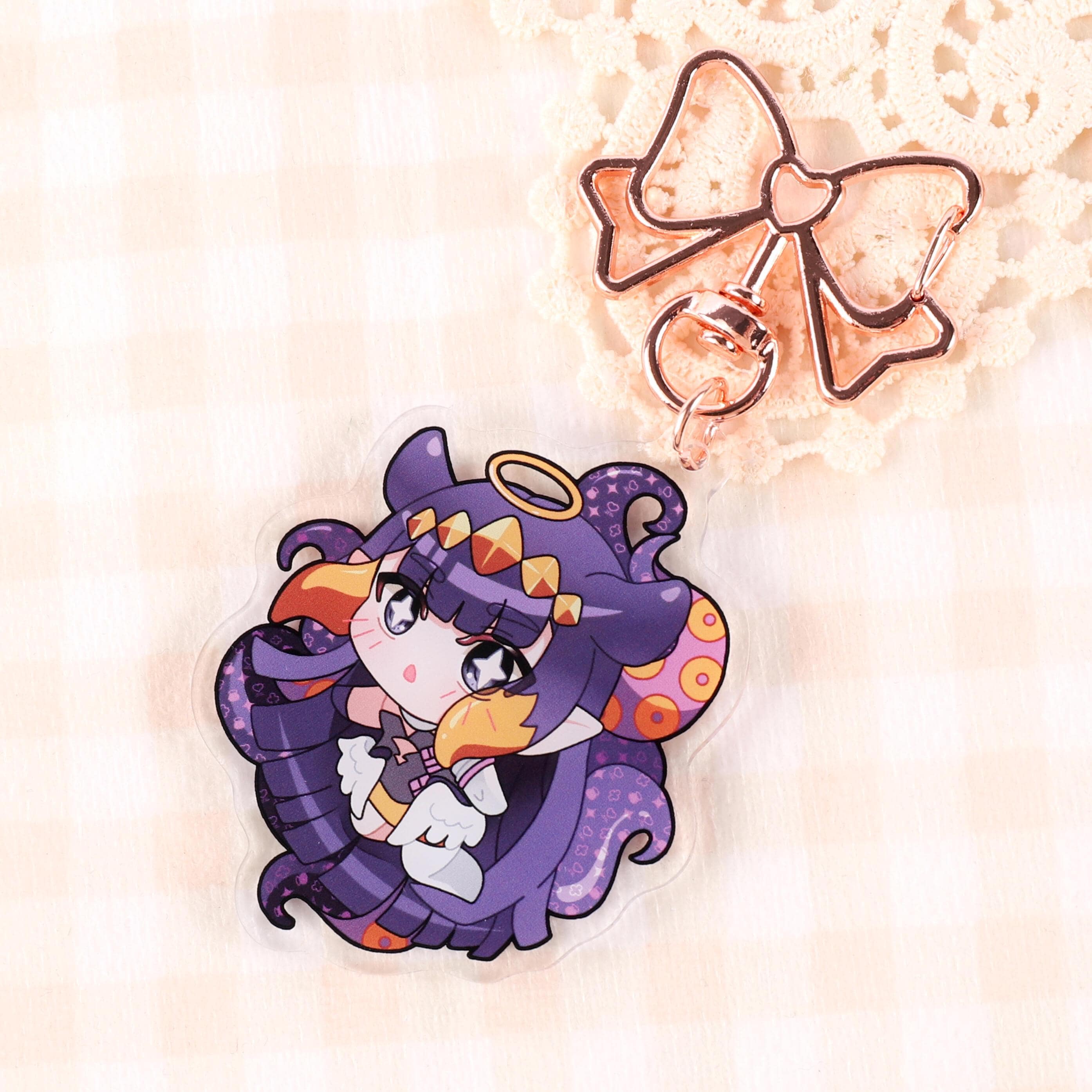 Vtuber Keychains (ft. Calliope Mori, Ninomae Ina'nis, Sameko Saba ...