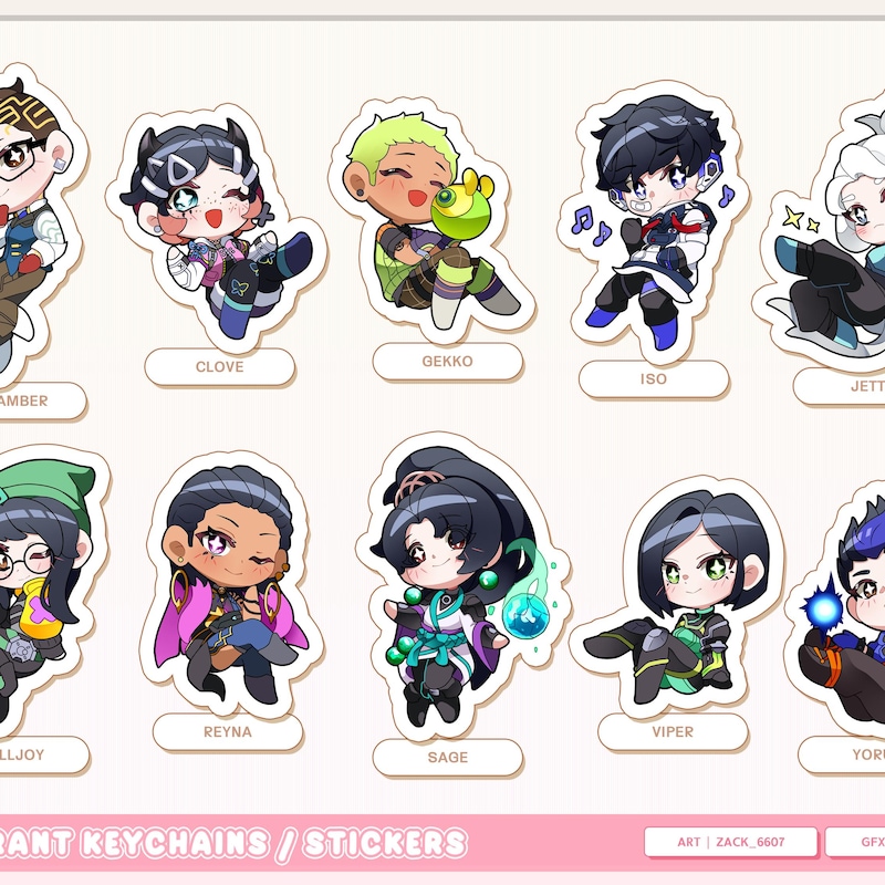 Valorant Stickers - Etsy