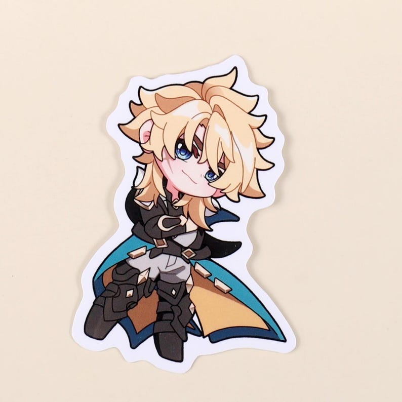 Genshin Impact Nod Krai Keychains + Stickers (ft. Flins, Durin and ...