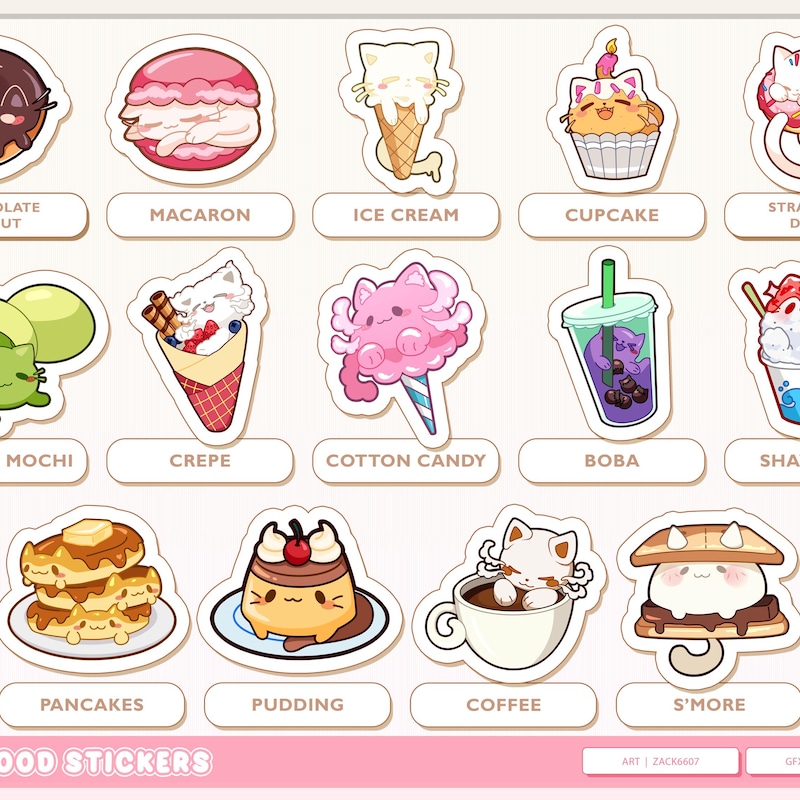 Cute Cat Sticker Sheet - Etsy