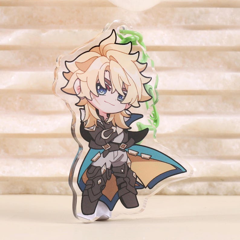 Genshin Impact Nod Krai Keychains + Stickers (ft. Flins, Durin and ...