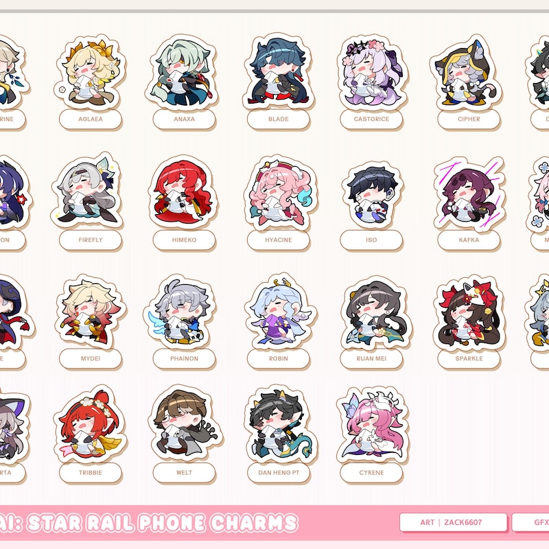 Sunday Honkai Phone Charm - Etsy