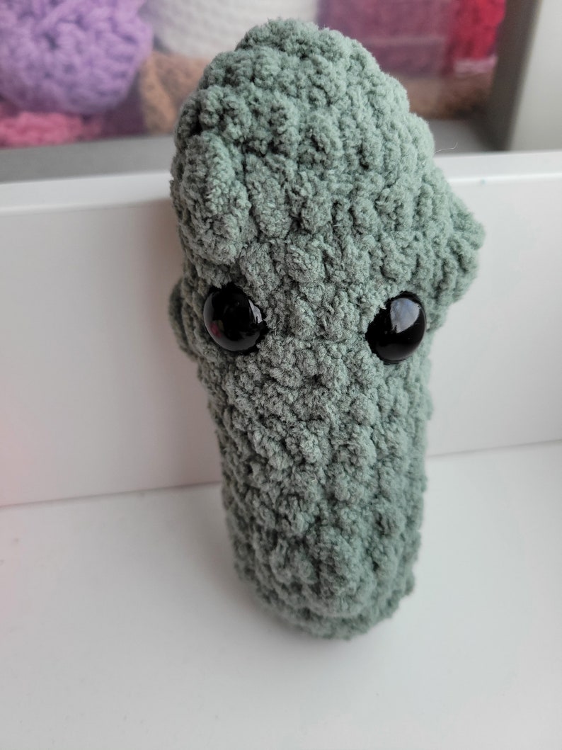 Plush Pickle Toy | Handmade Crochet Amigurumi Stuffed Animal - Etsy