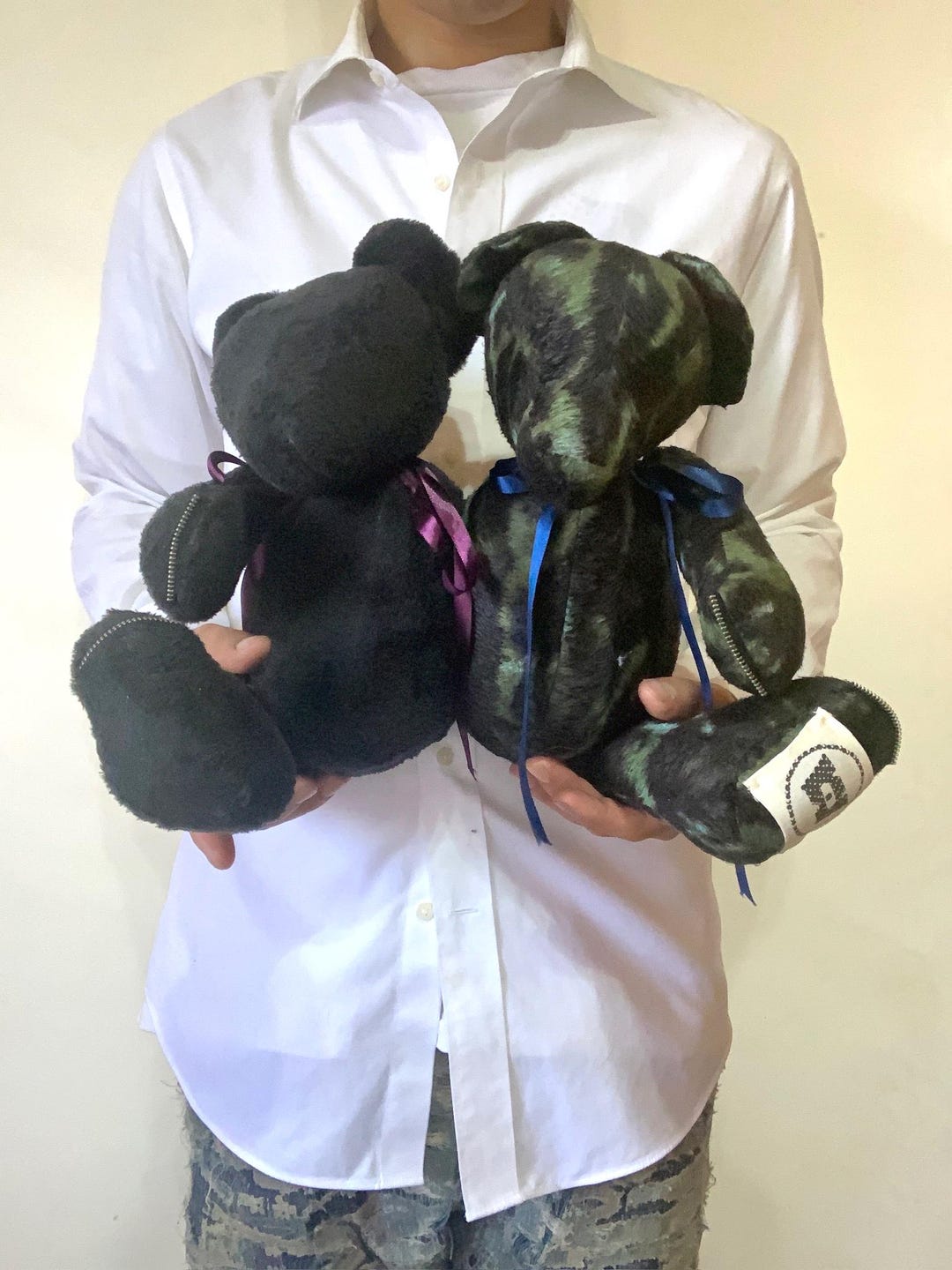 Teddy Bear Plush Stuffed Toy Far Stuffed Teddy Bear / “colt & Chris” - Etsy