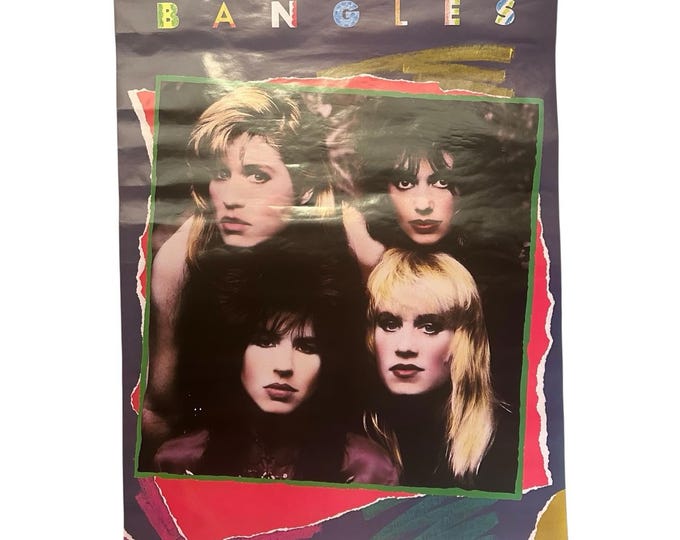 The Bangles Vintage 1986 Original Poster 24x36 Winterland Girl Pop Rock ...