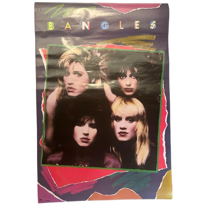The Bangles Vintage 1986 Original Poster 24x36 Winterland Girl Pop Rock ...