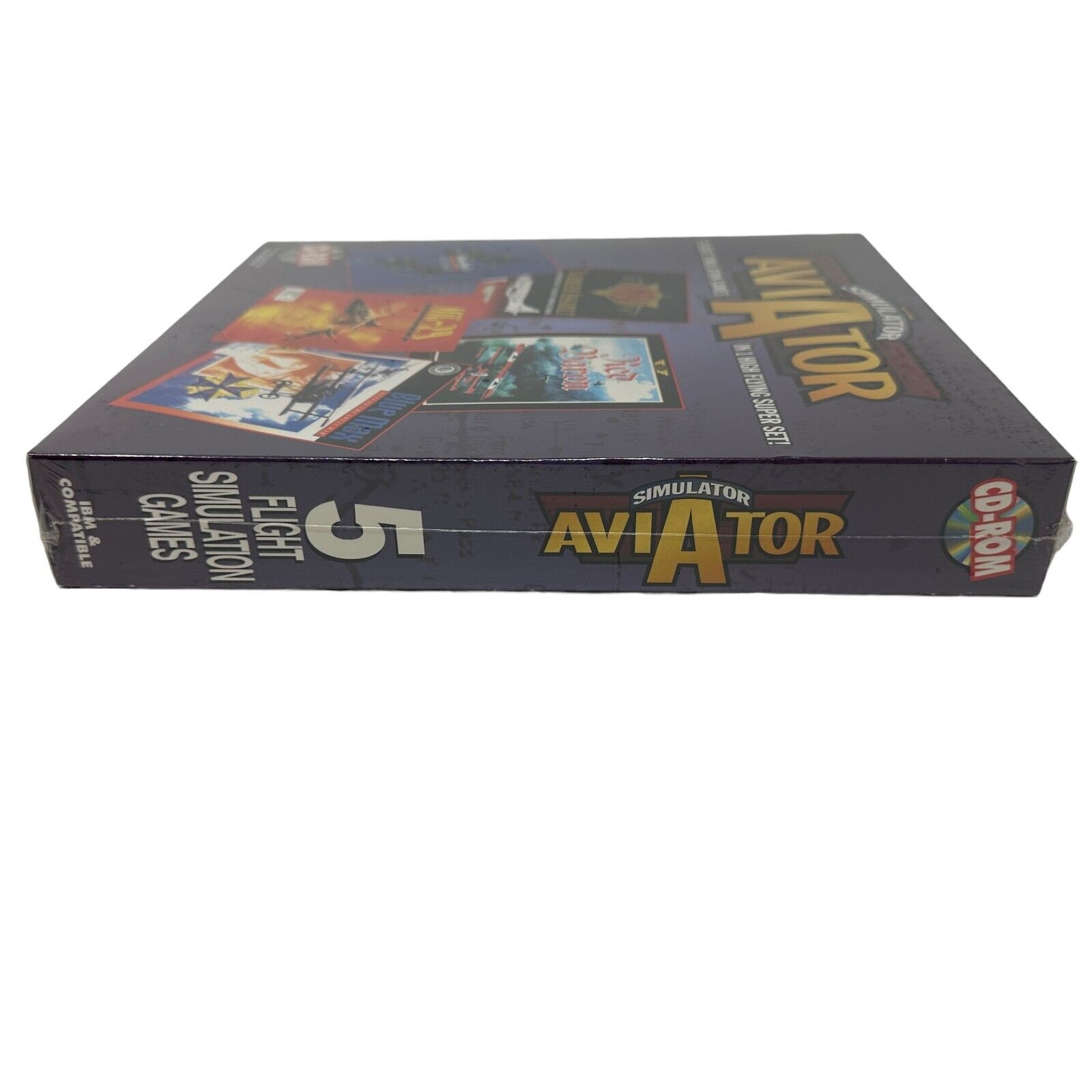 Simulator Aviator 5 Flight Simulation PC Game Big Box Set CD-ROM 1995 ...