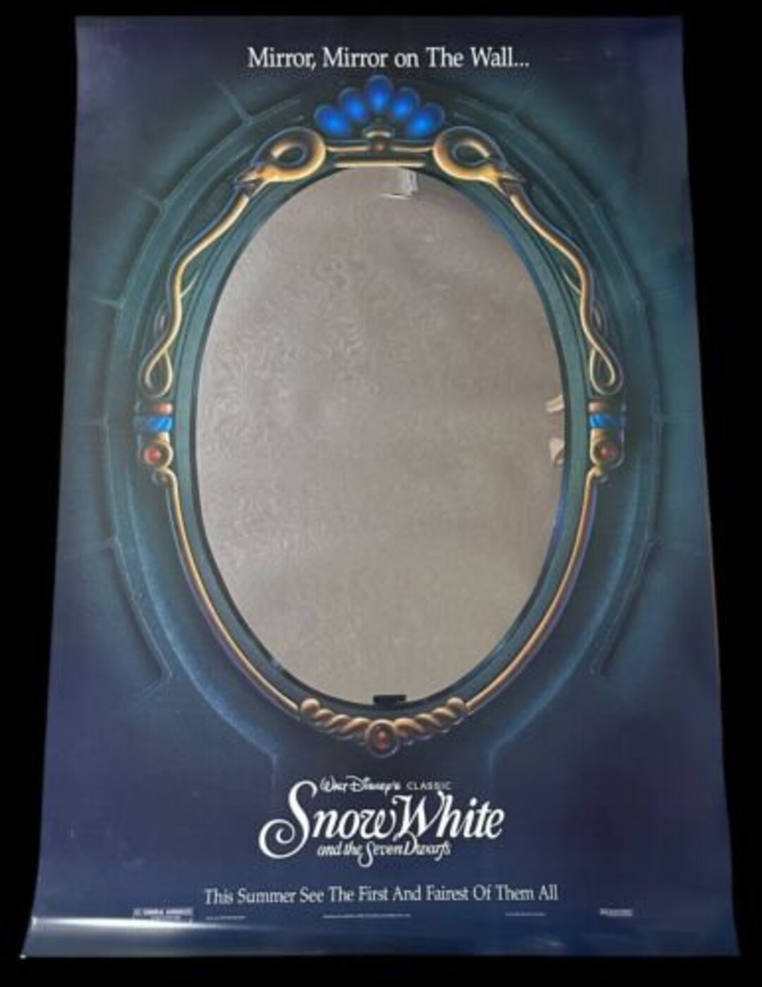 Snow White and the Seven Dwarfs 1993 Magic Mirror Movie Poster Original ...