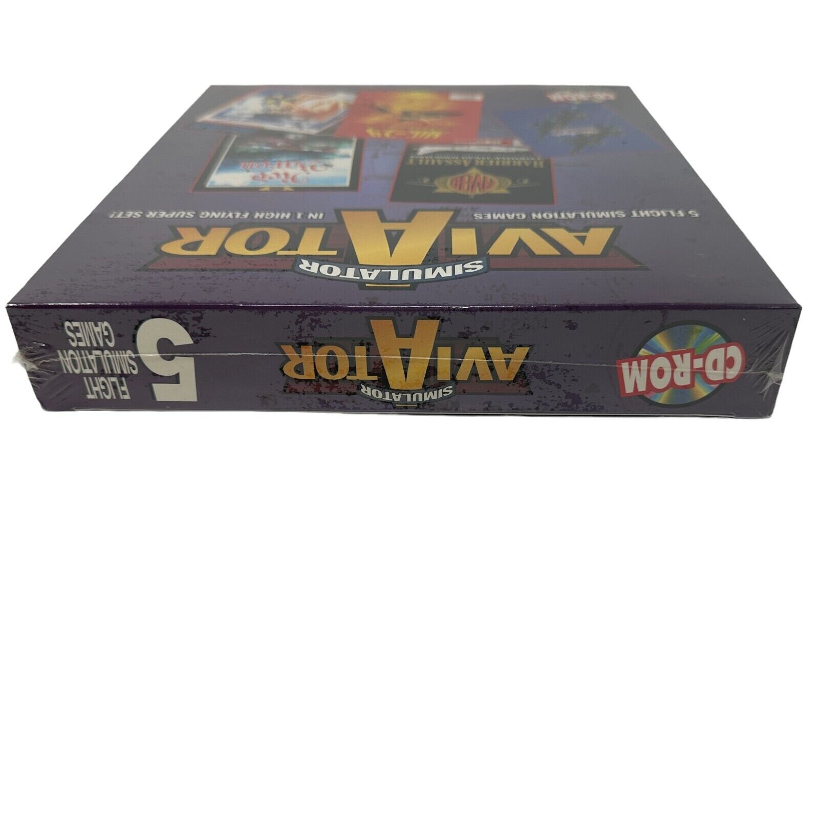 Simulator Aviator 5 Flight Simulation PC Game Big Box Set CD-ROM 1995 ...