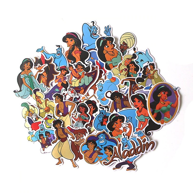 39 Pcs Aladdin Stickers | Etsy