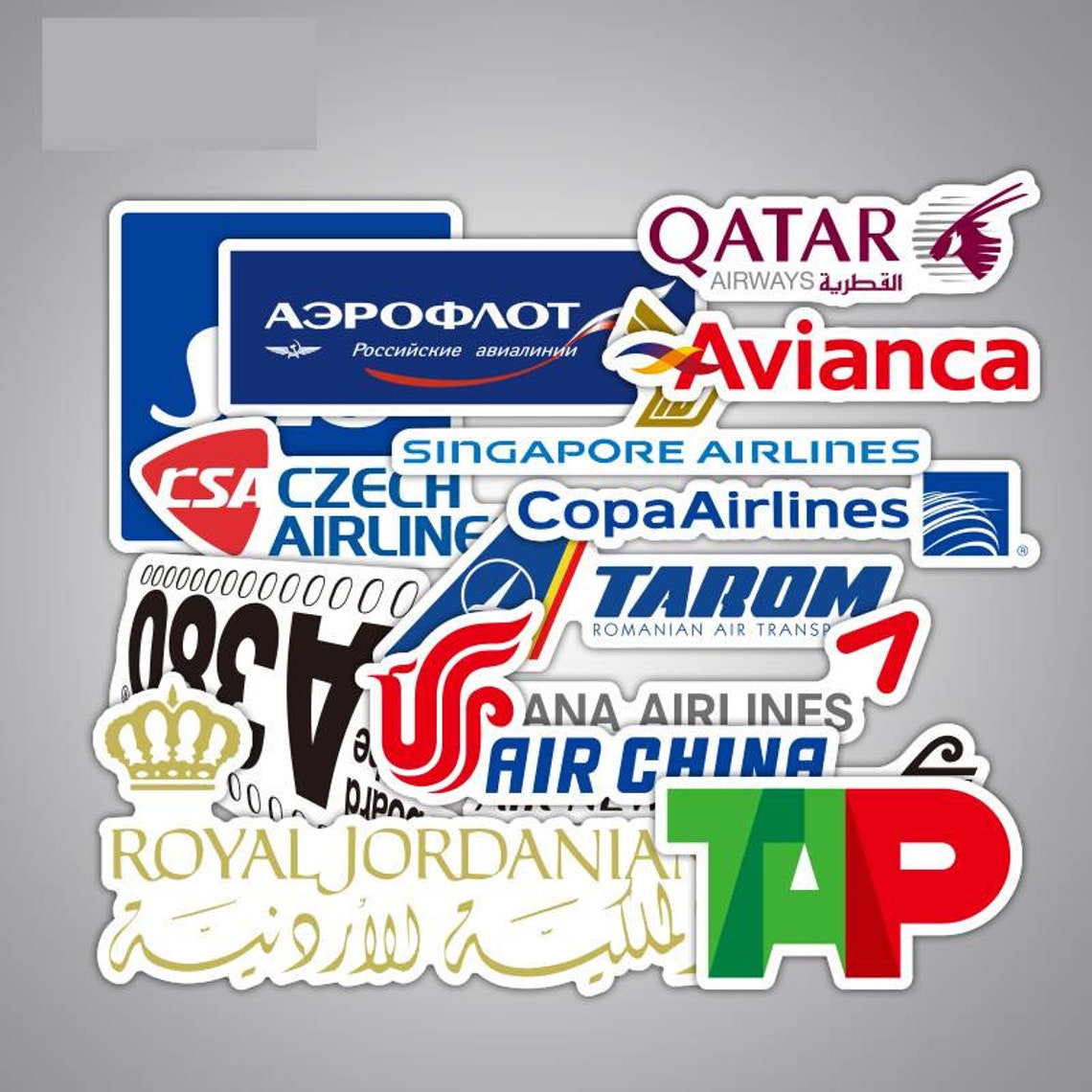 Airline Stickers | Etsy