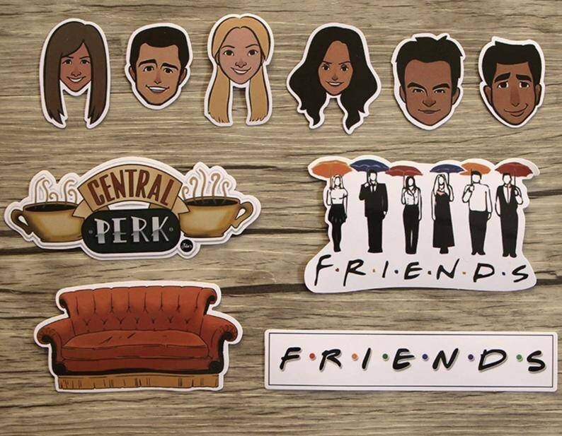 70 Pcs Friends TV Show Stickers | Etsy