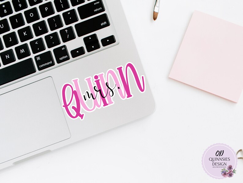 Teacher Stickers Pink Teacher Sticker Personalized Teacher - Etsy