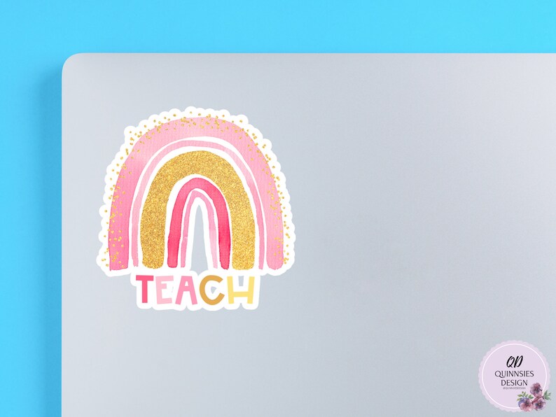Teach Sticker Teacher Stickers Teacher Gifts Rainbow - Etsy