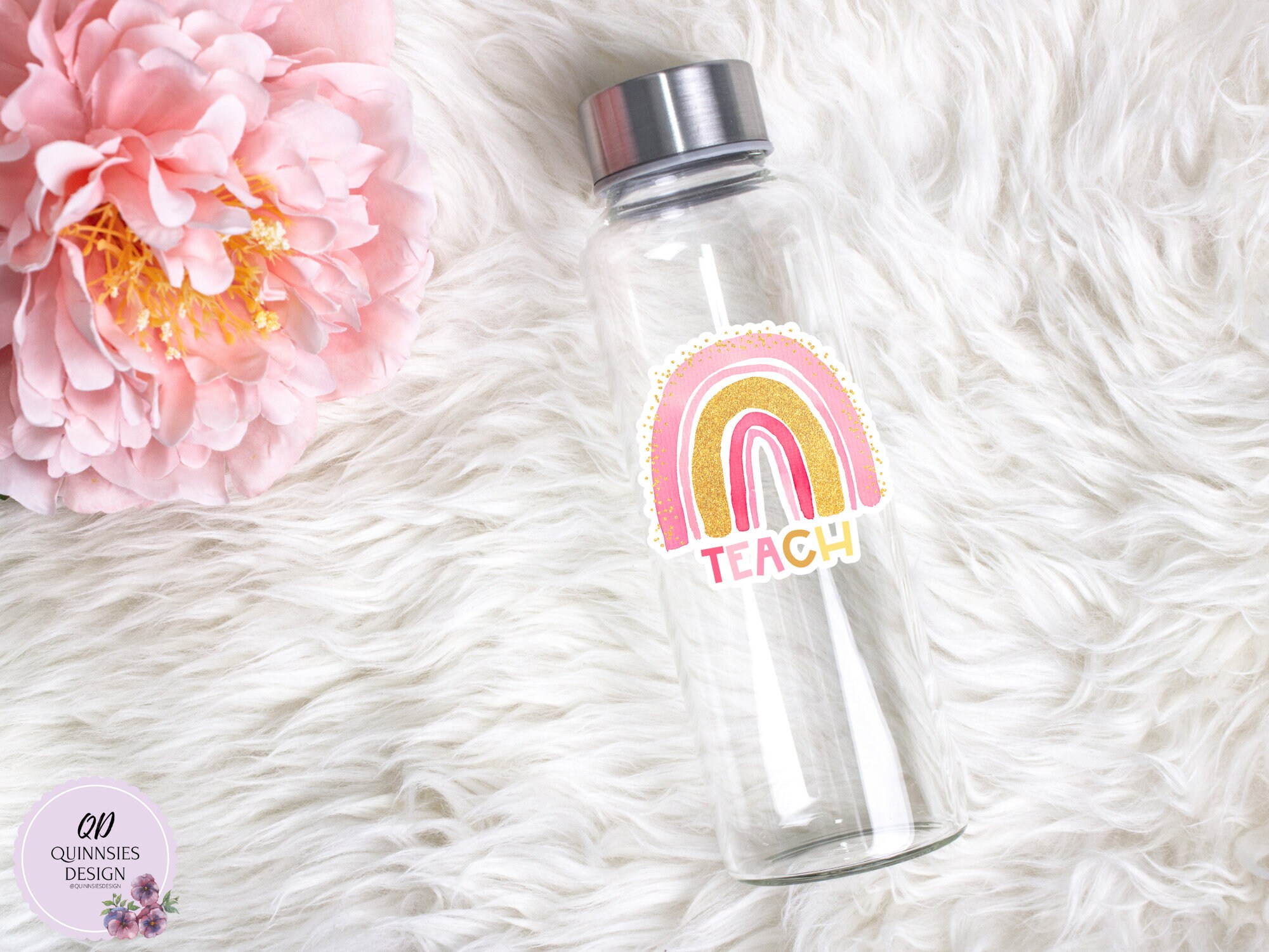 Teach Sticker Teacher Stickers Teacher Gifts Rainbow - Etsy