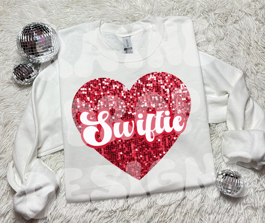Swiftie Sequence Glitter Valentines Day Heart Trendy Digital Download ...