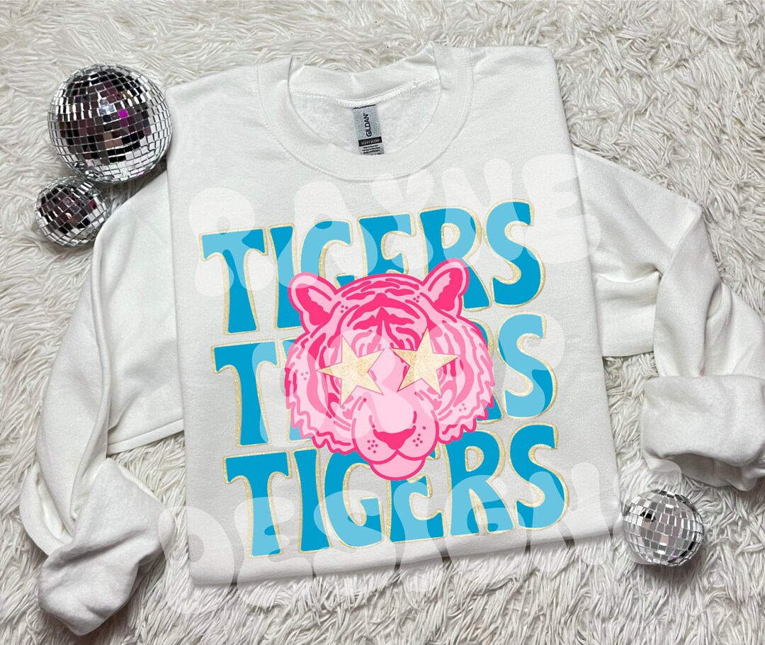 Tigers Preppy Retro Mascot Game Day Football Digital Download PNG - Etsy