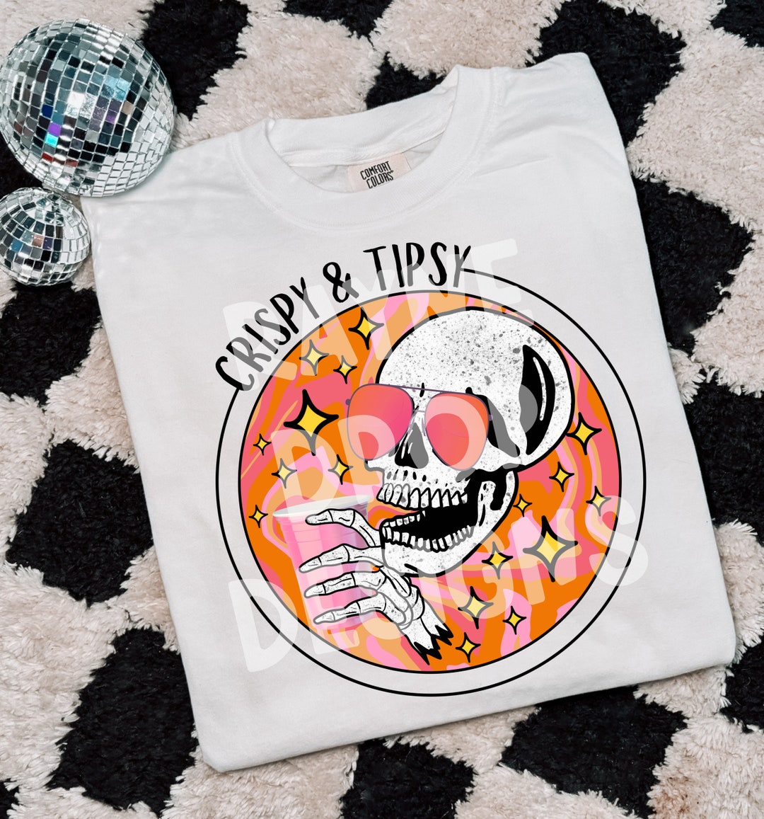 Crispy and Tipsy Retro Groovy Summer Solo Cup Distressed Trendy ...