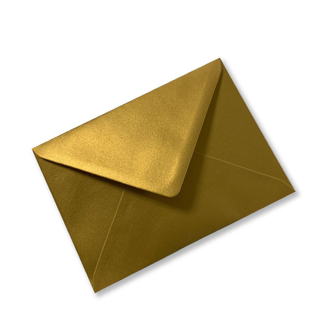 A7 5x7 Gold Metallic Envelopes Invitation Envelopes - Etsy