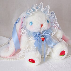 Bunny Mini Bag,fluffy Crossbody Bag,lace Bags,lolita Bag,small Purse ...