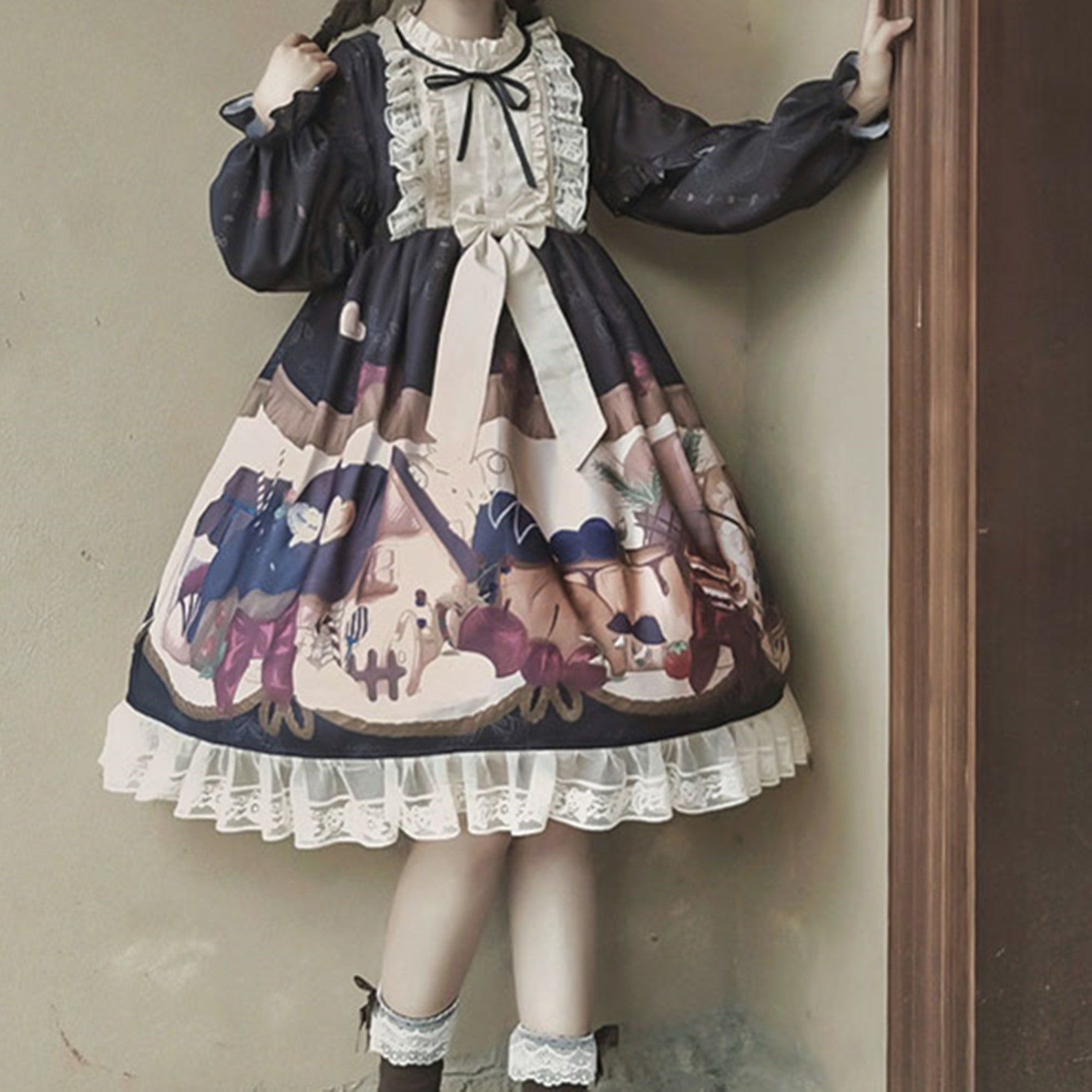 Goth Lolita Dresscute Babydoll Dressretro Dressprincess | Etsy