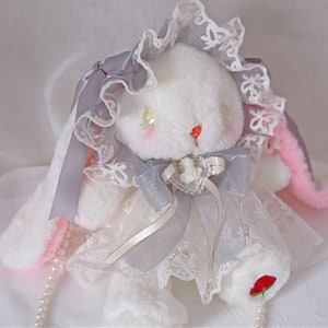Bunny Mini Bag,fluffy Crossbody Bag,lace Bags,lolita Bag,small Purse ...
