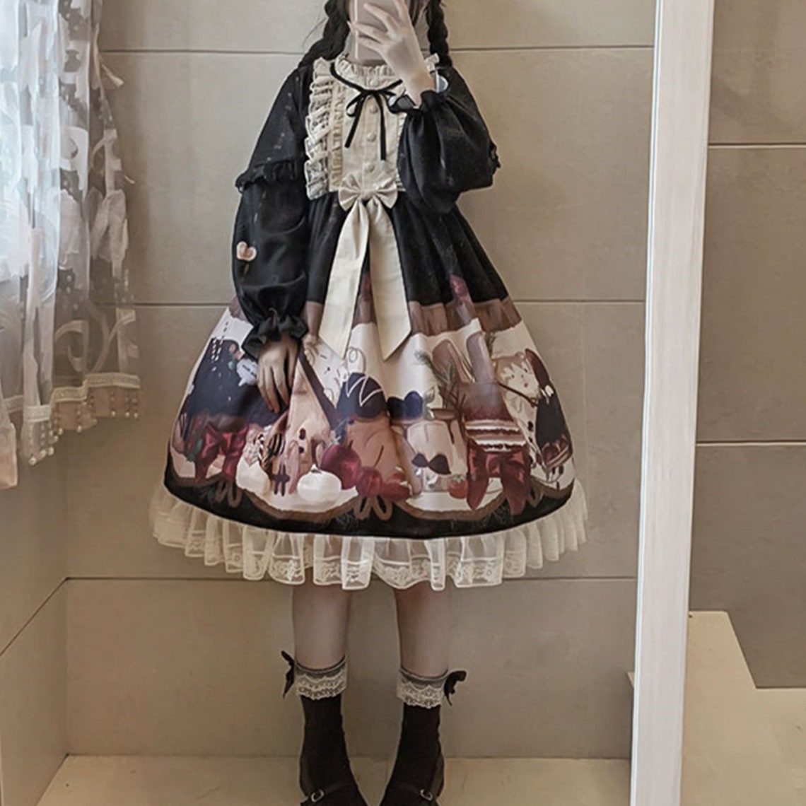 Goth Lolita Dresscute Babydoll Dressretro Dressprincess | Etsy